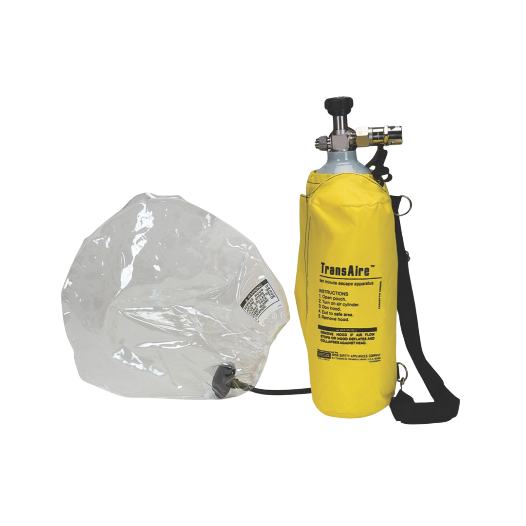 TransAire 5 Escape Respirator complete – includes aluminum cylinder ...